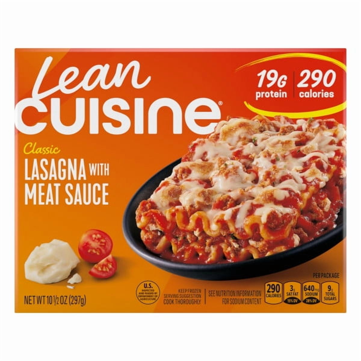 Lean Cuisine Lasagna w/ Meat Sauce 10.5 oz, Pack of 12 - Walmart.com