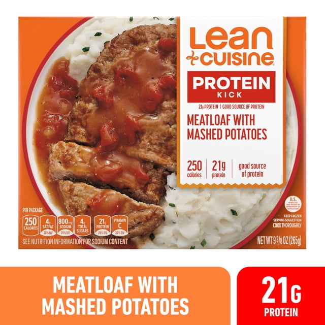 Lean Cuisine Meatloaf with Mashed Potatoes Microwavable Meals for Lunch ...