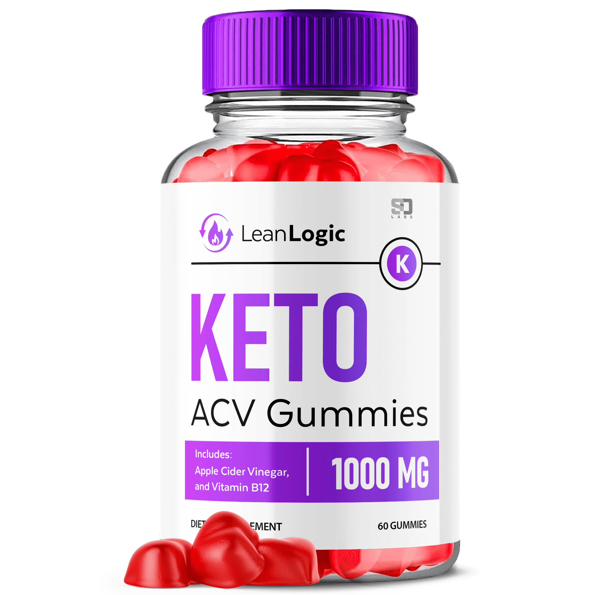 Lean Logic Keto ACV Gummies Maximum Strength Apple Cide Vinegar ...