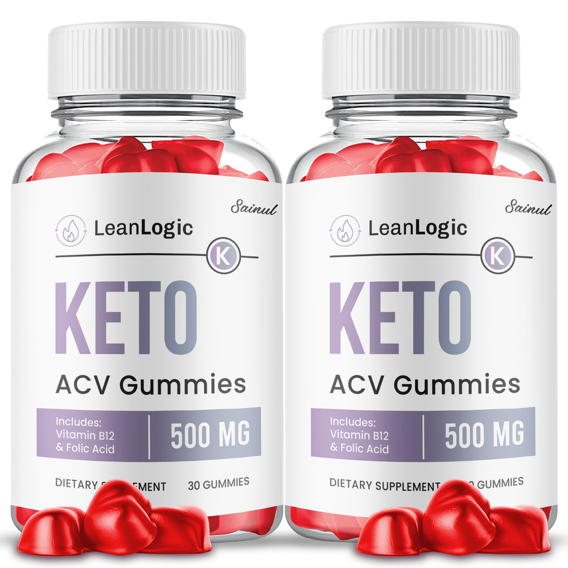 Lean Logic Keto ACV Gummies, Maximum Strength, Apple Cider Vinegar, 2 Month Supply Dietary ...
