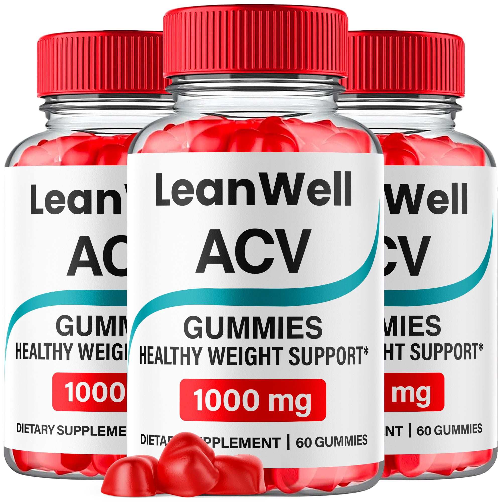 LeanWell Keto ACV Gummies 1000MG Advanced Formula Vitamin Lean Well 180 ...