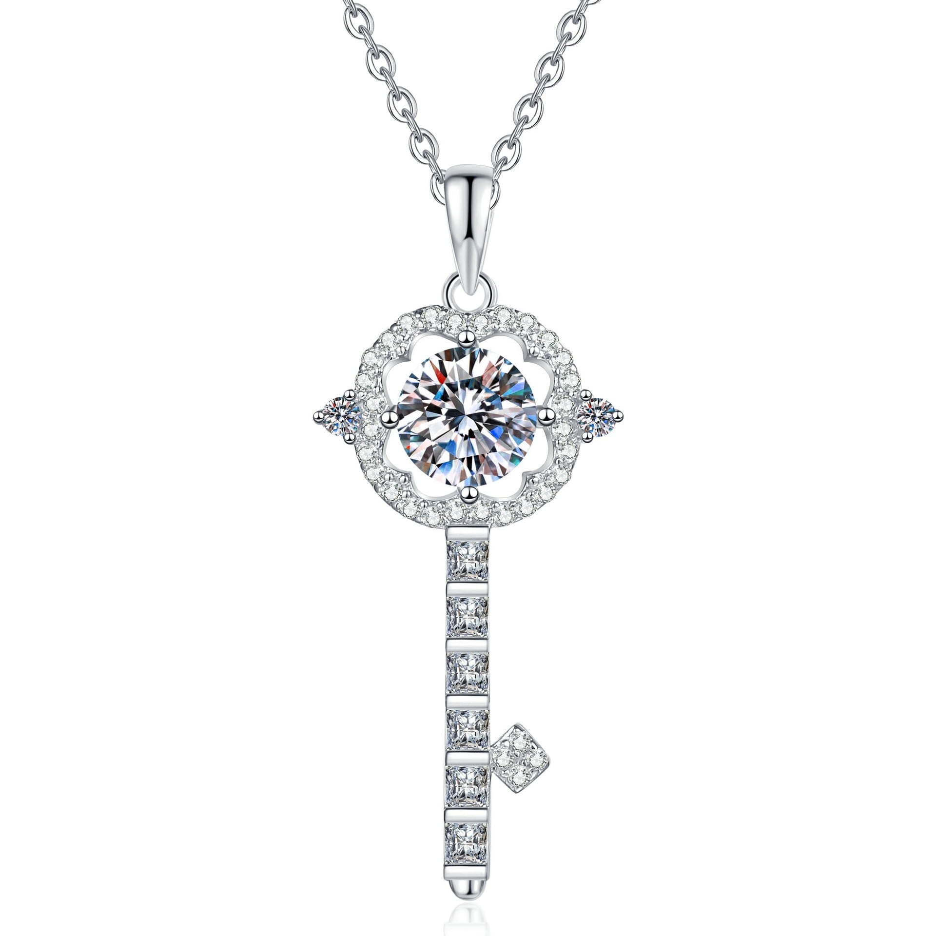 The Leander 925 sterling silver Twilight Key Pendant Necklace is a ...