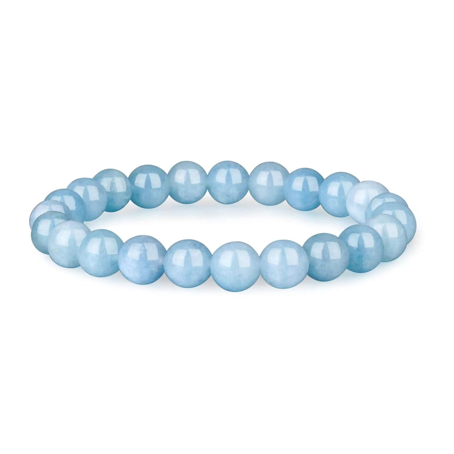 Leander Natural Aquamarine Bracelet - Healing Stone Soothing Bracelet - Bring Positive Energy ...