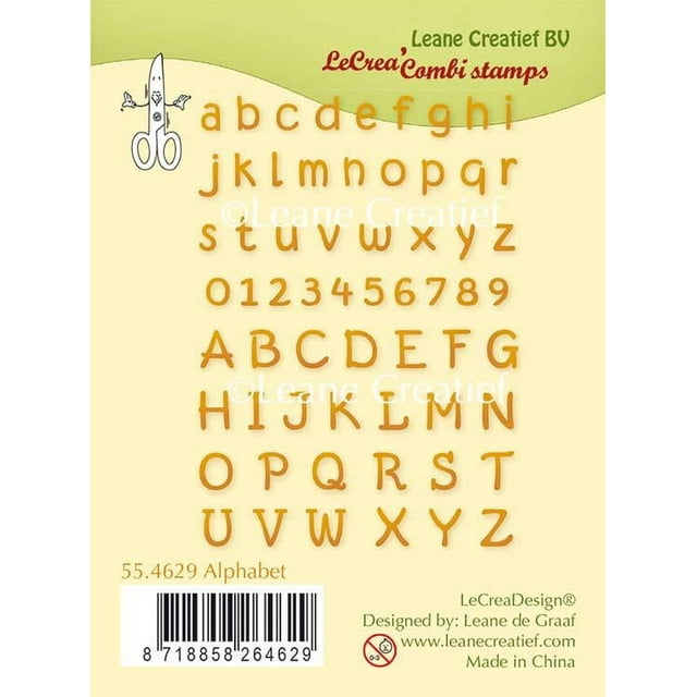 Leane Creatief Clear Stamp Alphabet - Walmart.com