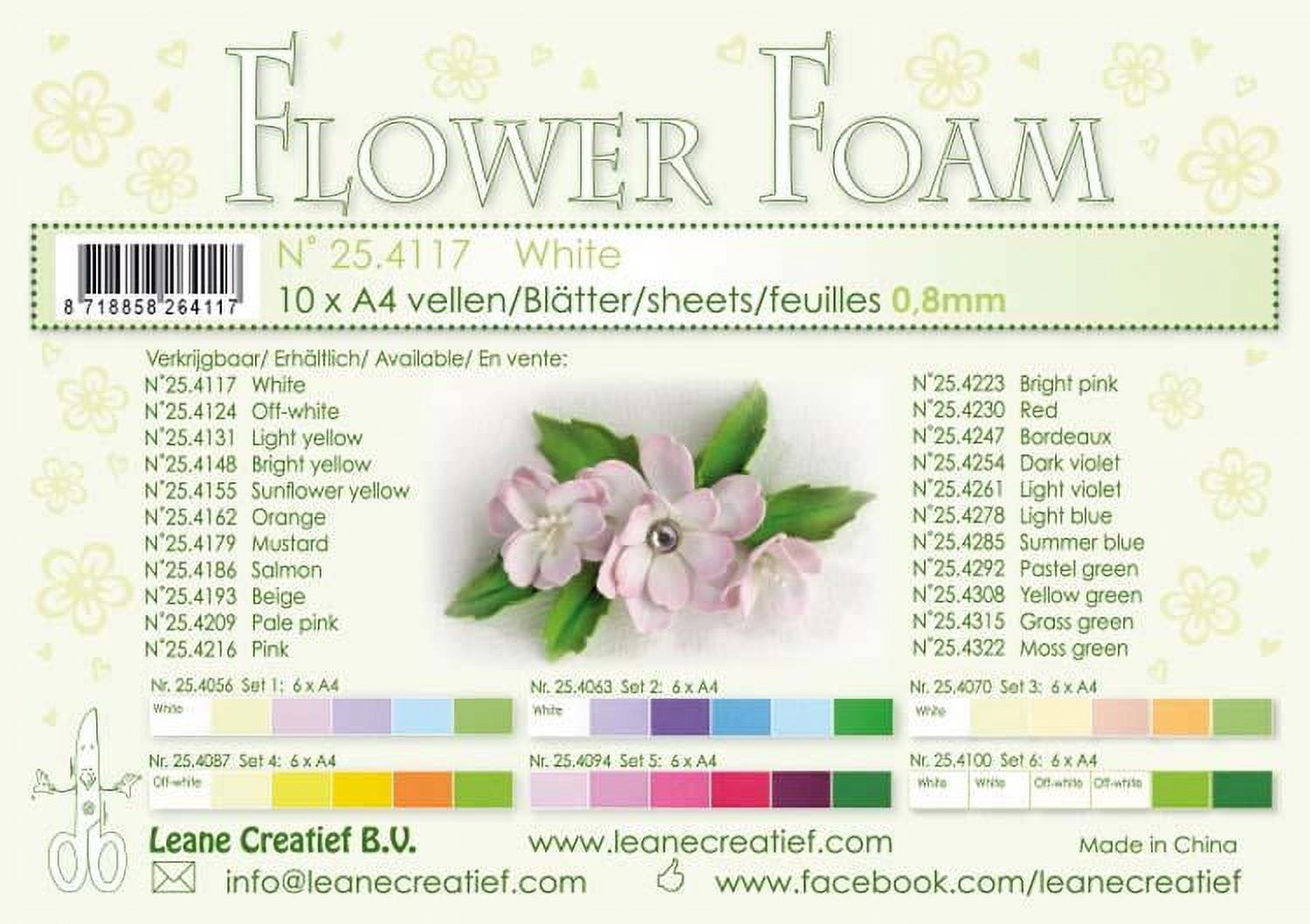 Leane Creatief Flower Foam 10 A4 Sheets - Mustard - Walmart.com