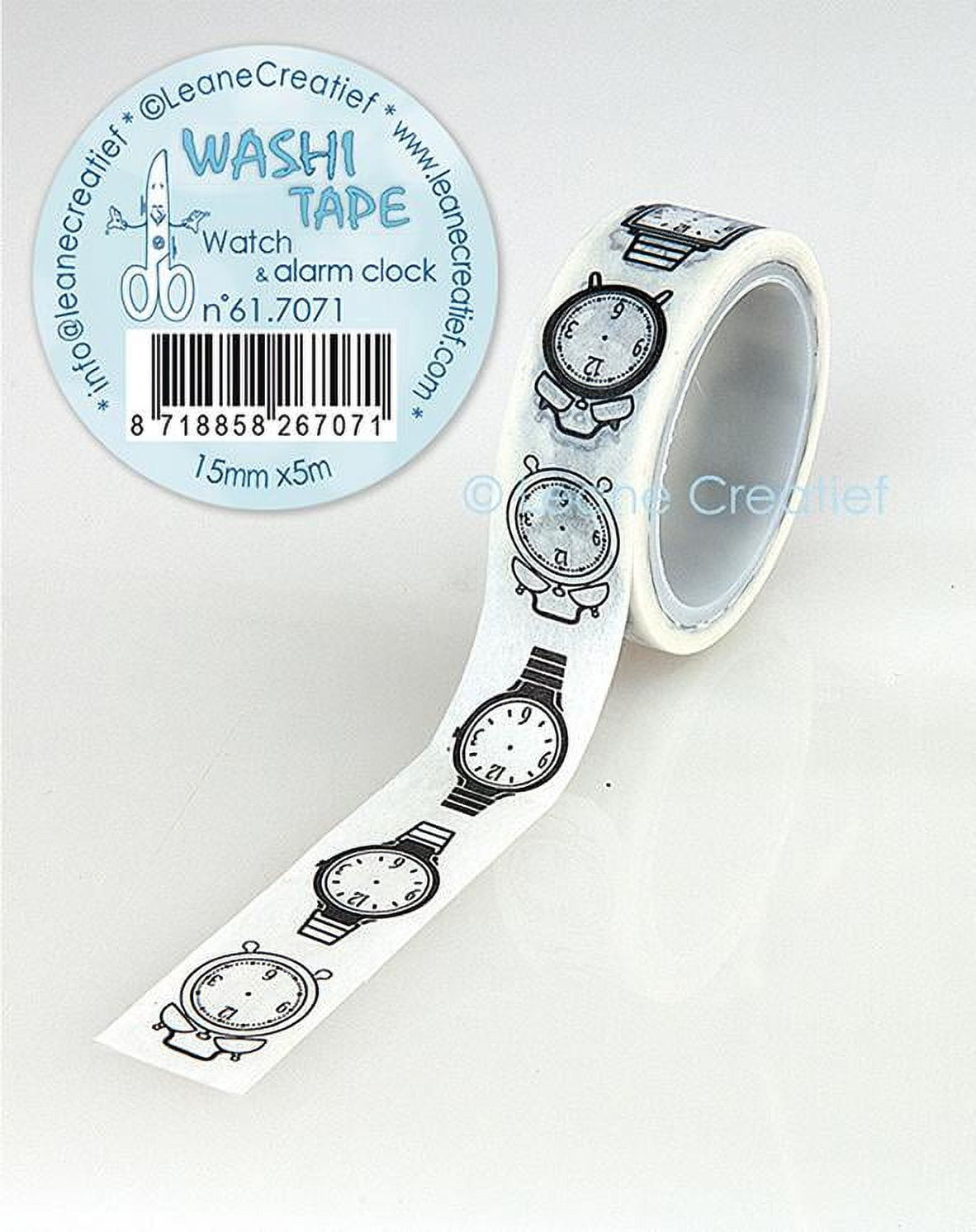 Leane Creatief Washi Tape Watch & Alarm Clock, 15mm X 5m - Walmart.com