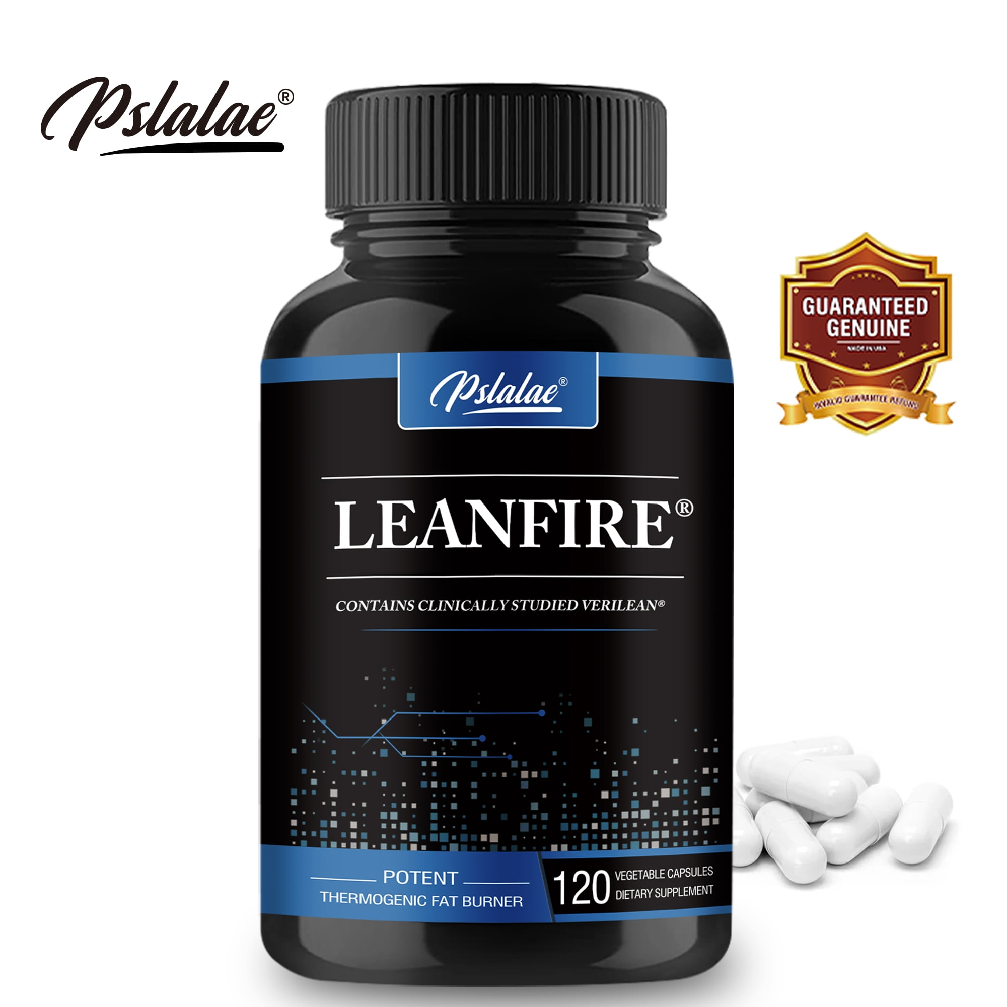 Leanfire® Capsules - L-Theanine & Green Tea - Weight Loss and Fat Burning, Digestive Health ...