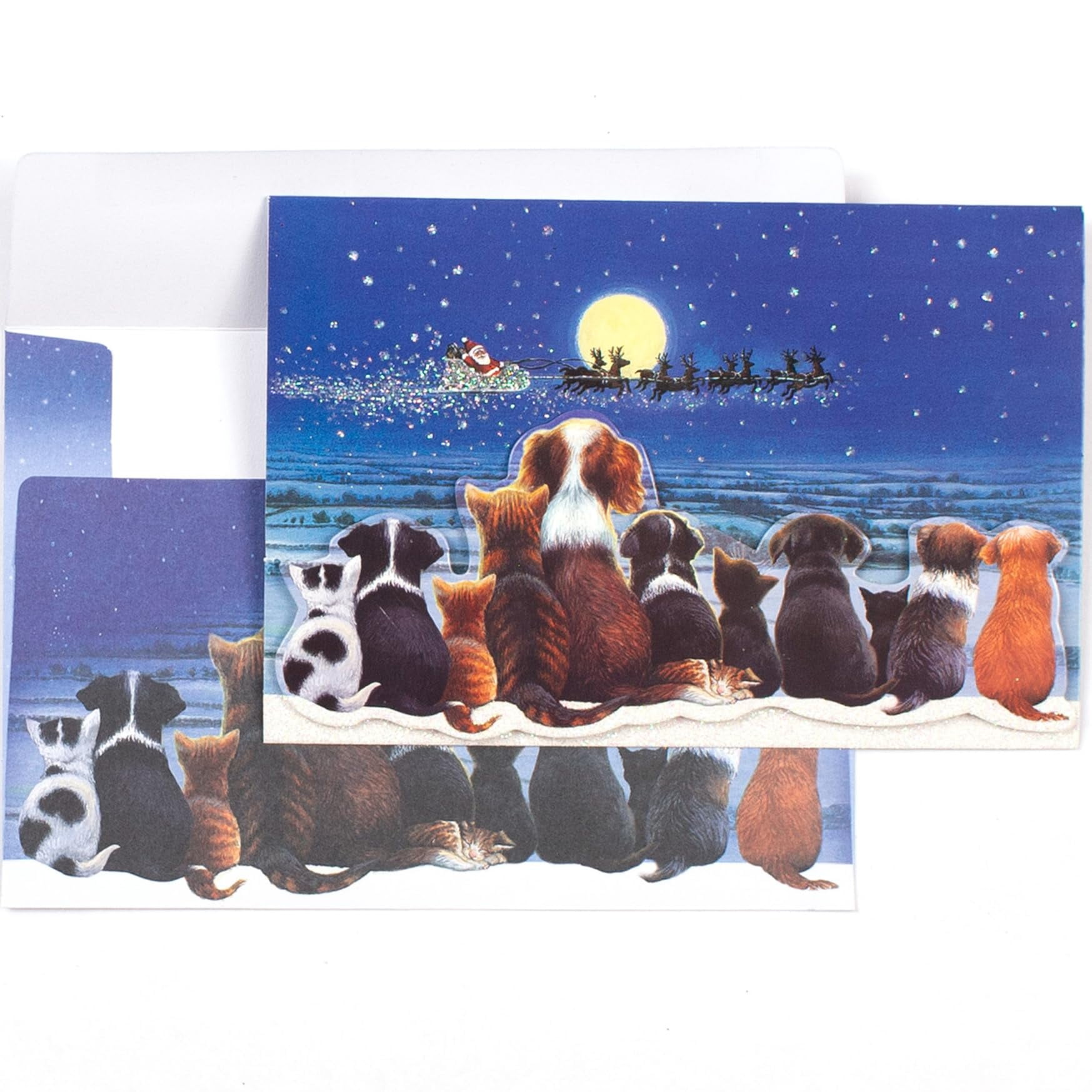 Leanin' Tree, Boxed Christmas Cards, Holiday Cards with Envelopes, 3D ...