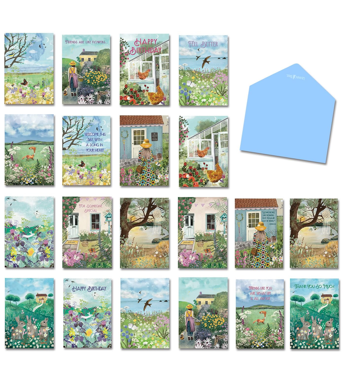 Leanin' Tree, The English Countryside, Blank Cards and Envelopes ...