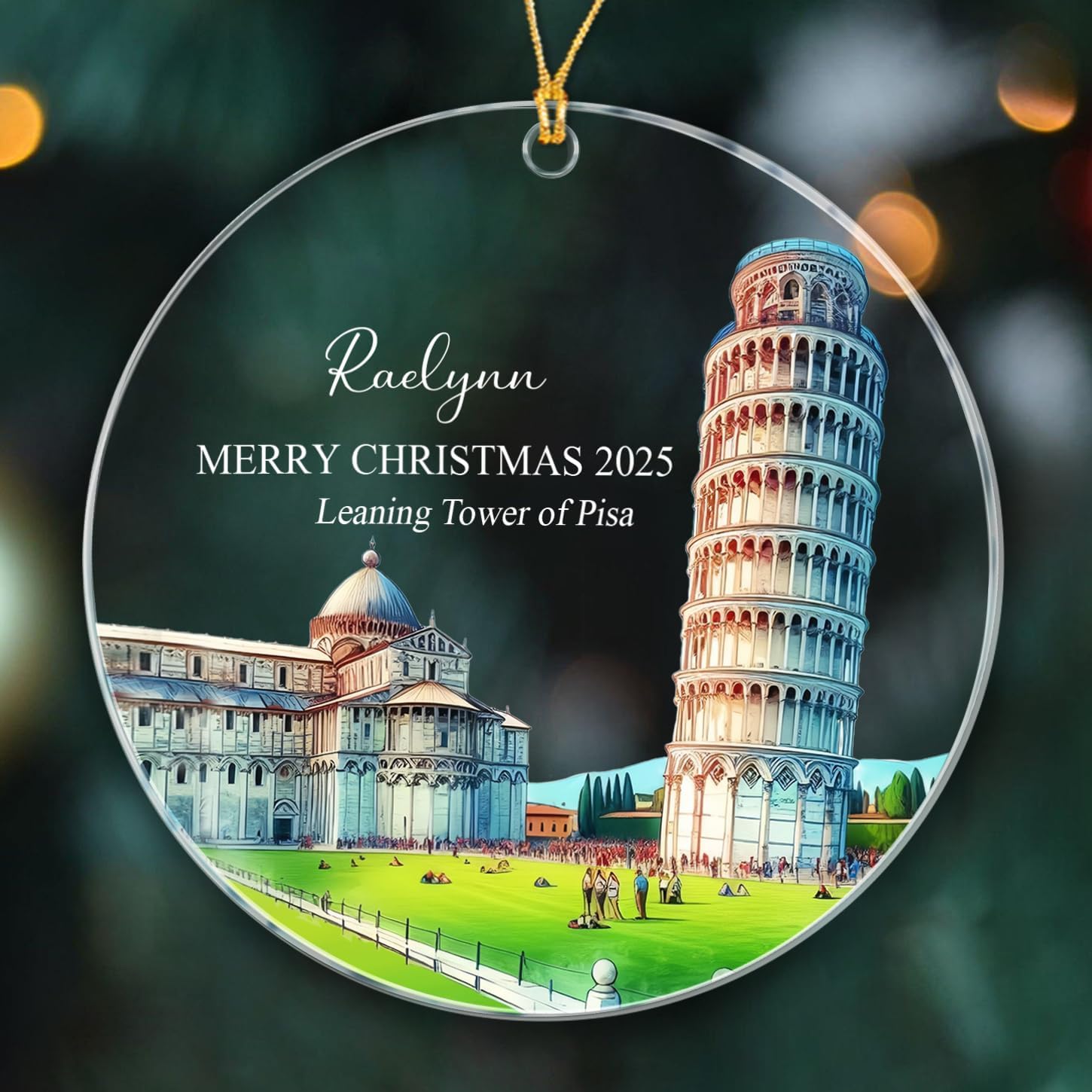 Leaning Tower of Pisa Christmas Ornaments 2025, Leaning Tower of Pisa ...