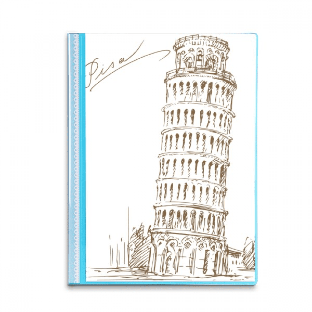 Leaning Tower of Pisa Italy Pisa Book Sheet Protectors Portfolio Binder ...