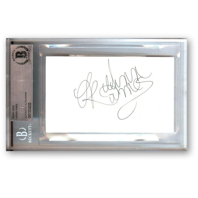 Leann Rimes Signed Autographed Index Card Pop Country Singer Songwriter ...