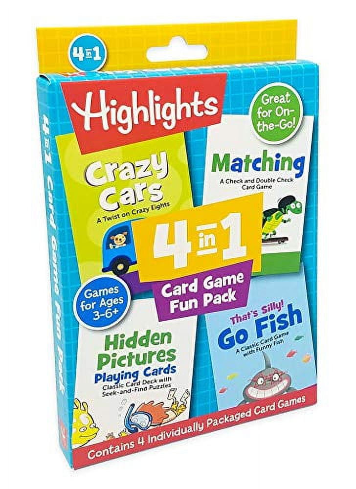 Leap Year Highlights 4-in-1 Card Game Fun Pack Includes 4 Children’s Card Games - Walmart.com