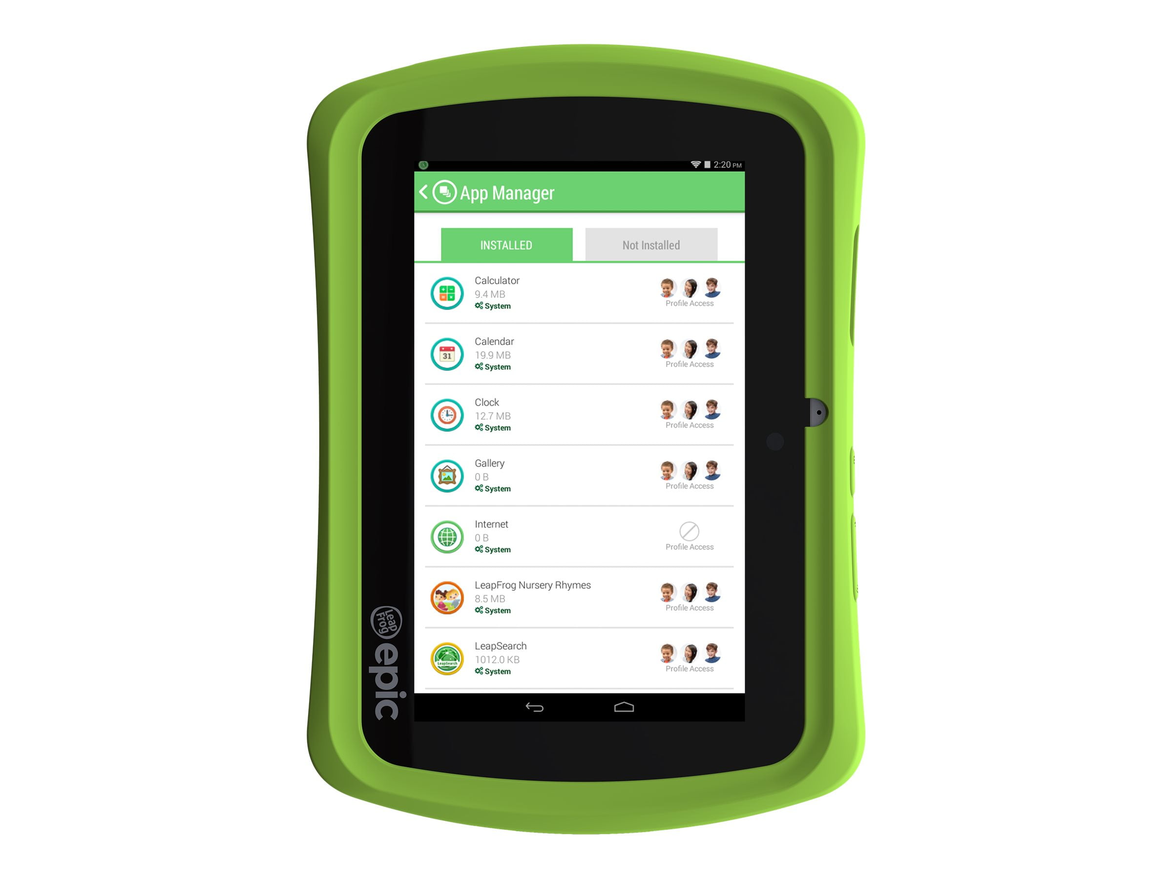 LeapFrog Epic - Tablet - Android 4.4 (KitKat) - 16 GB - 7" (1024 x 600 ...