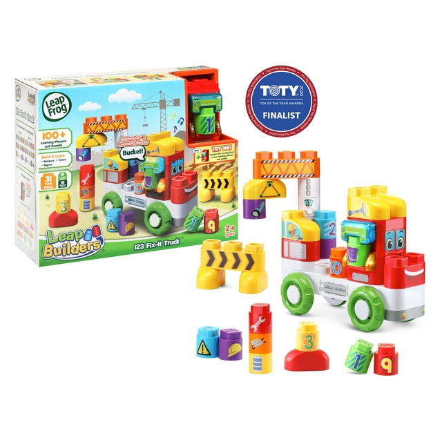 LeapFrog LeapBuilders 123 Fix-It Truck Learning Blocks Toy for Kids ...