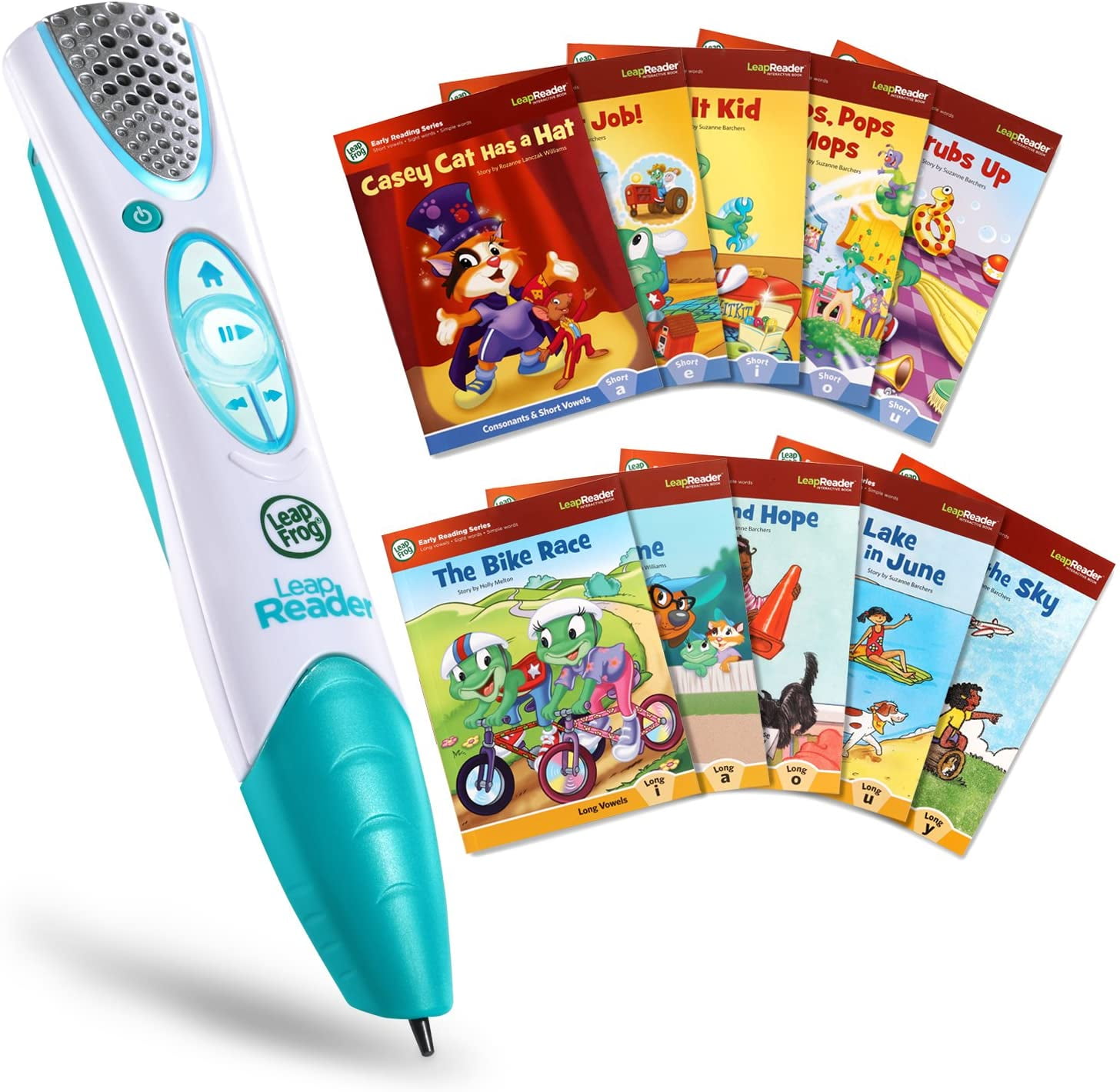 LeapFrog LeapReader System Learn to Read 10 Book Mega Pack - Teal ...