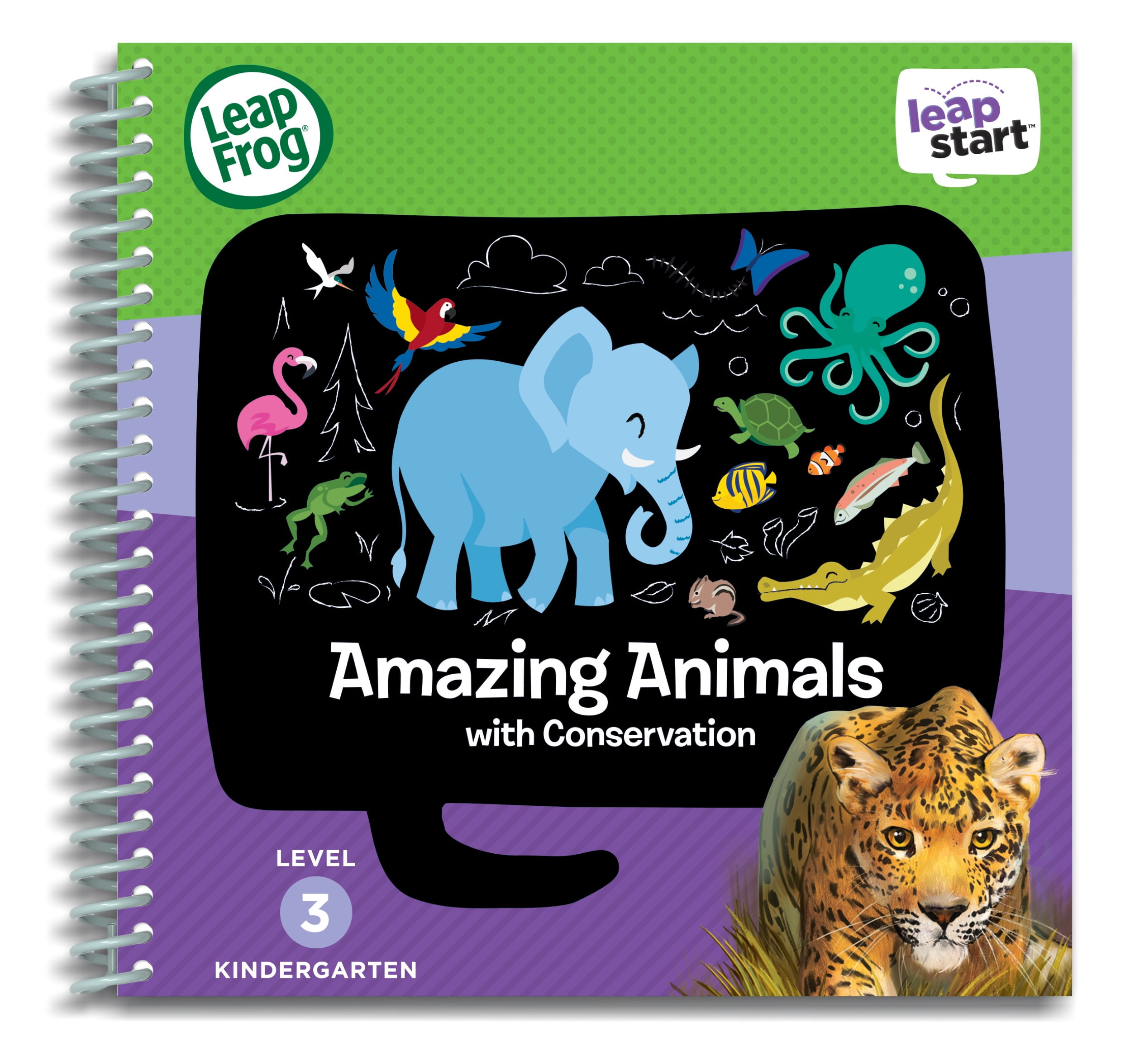 LeapFrog LeapStart Reusable Reading Library - Kindergarten Animals ...