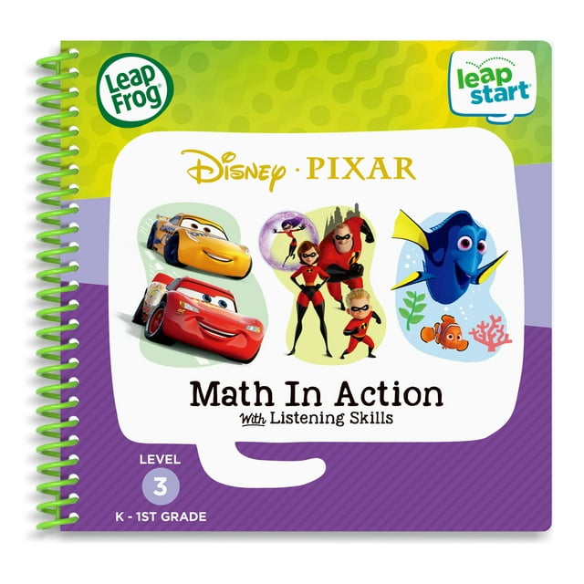 LeapFrog LeapStart Pixar Math in Action Interactive Learning Book ...