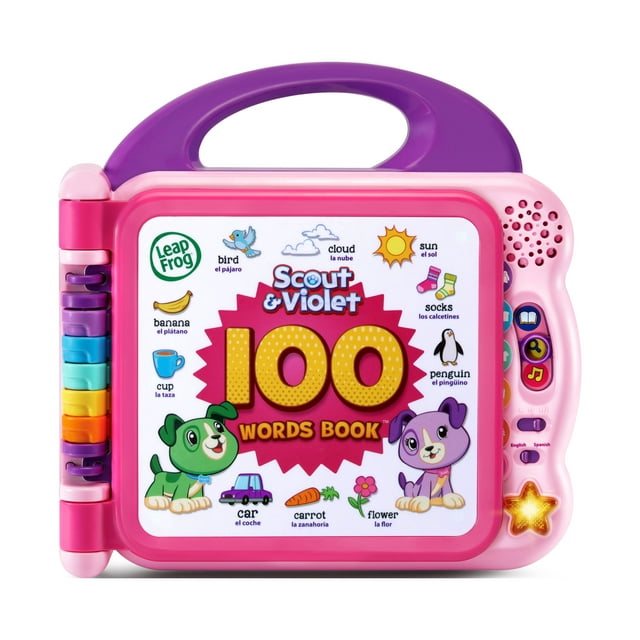 LeapFrog Learning Friends 100 Words Interactive Sounds Book, Pink ...
