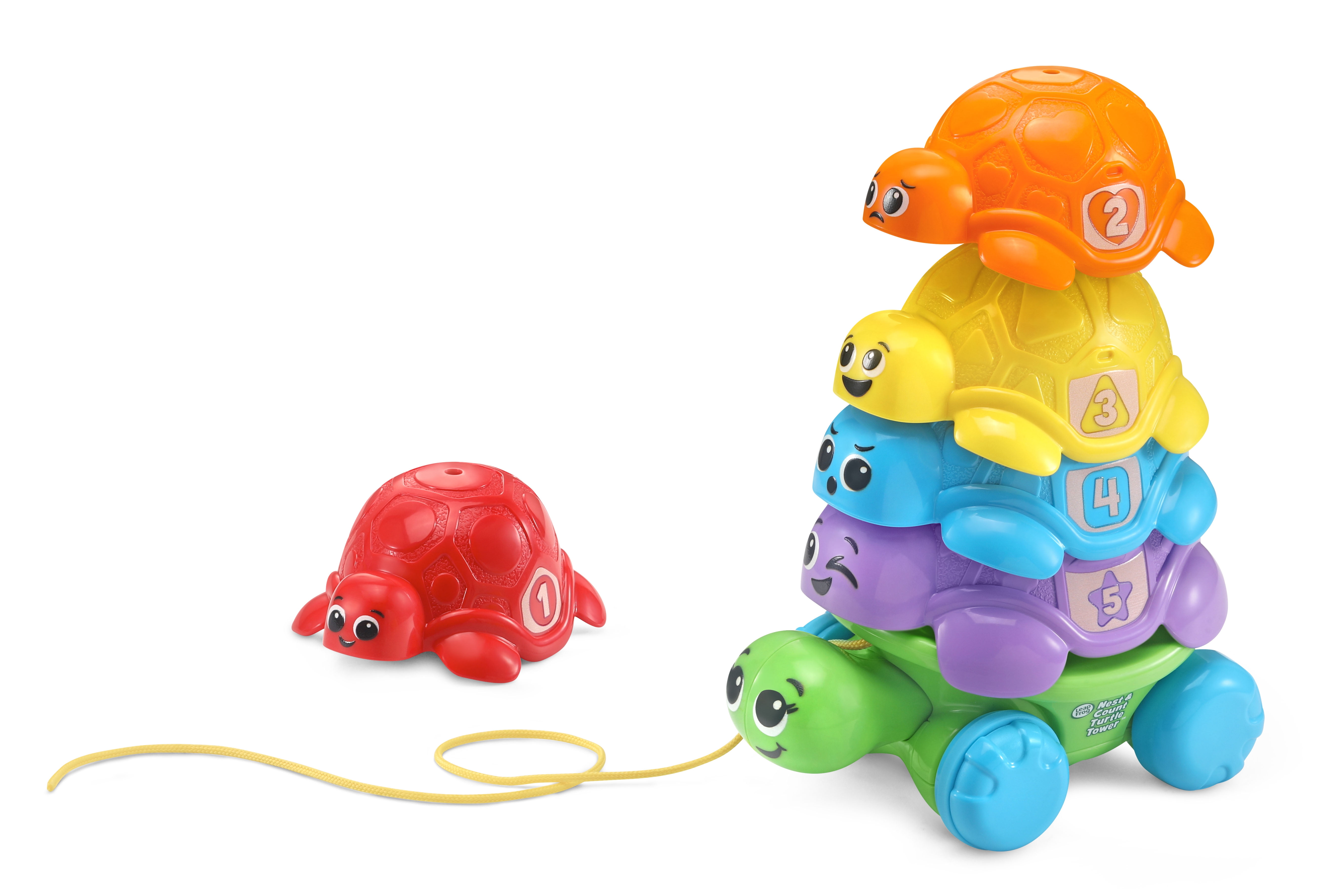 LeapFrog Nest & Count Turtle Tower Stacking Toy for Babies - Walmart.com