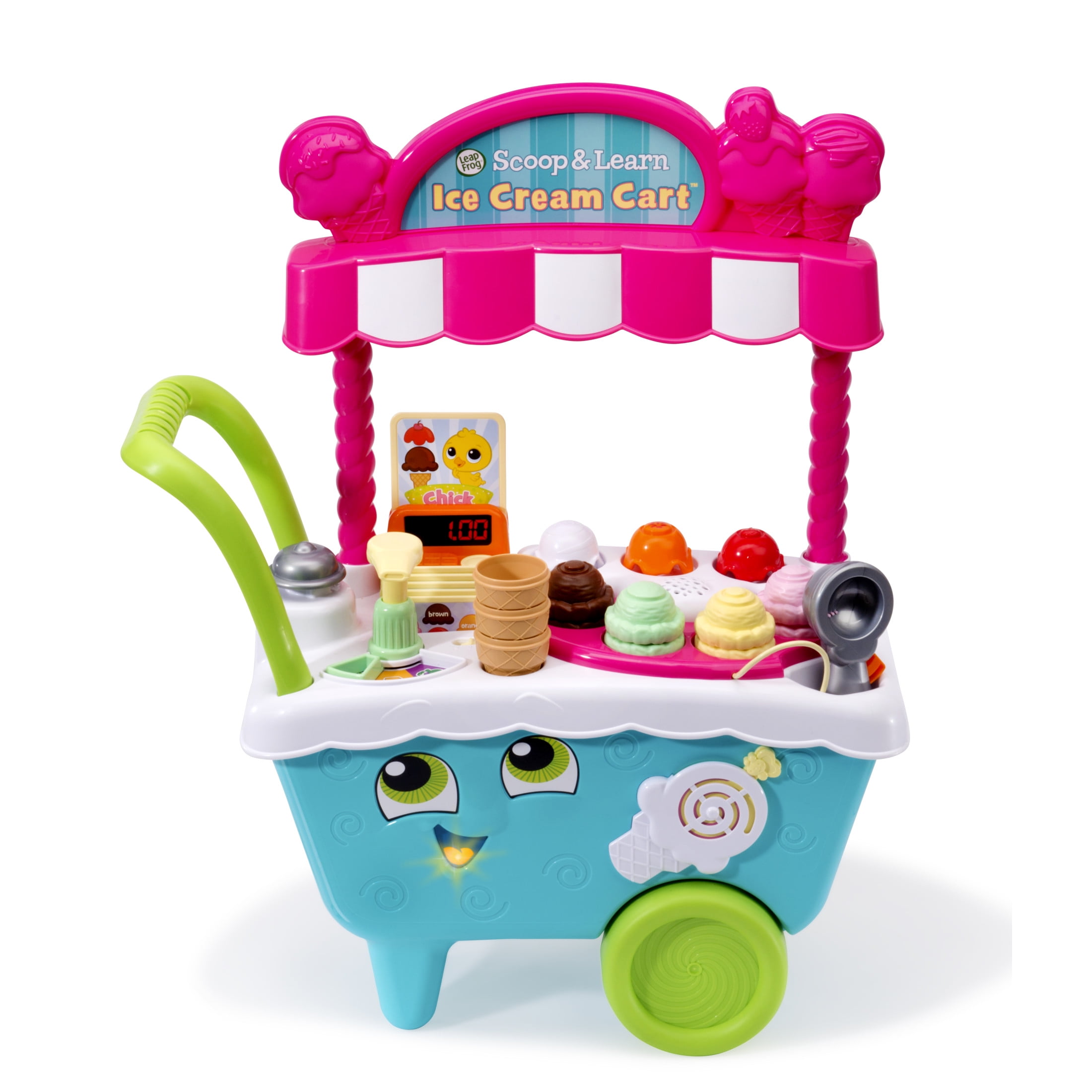 LeapFrog Scoop and Learn Ice Cream Cart, Play Kitchen Toy for Kids ...