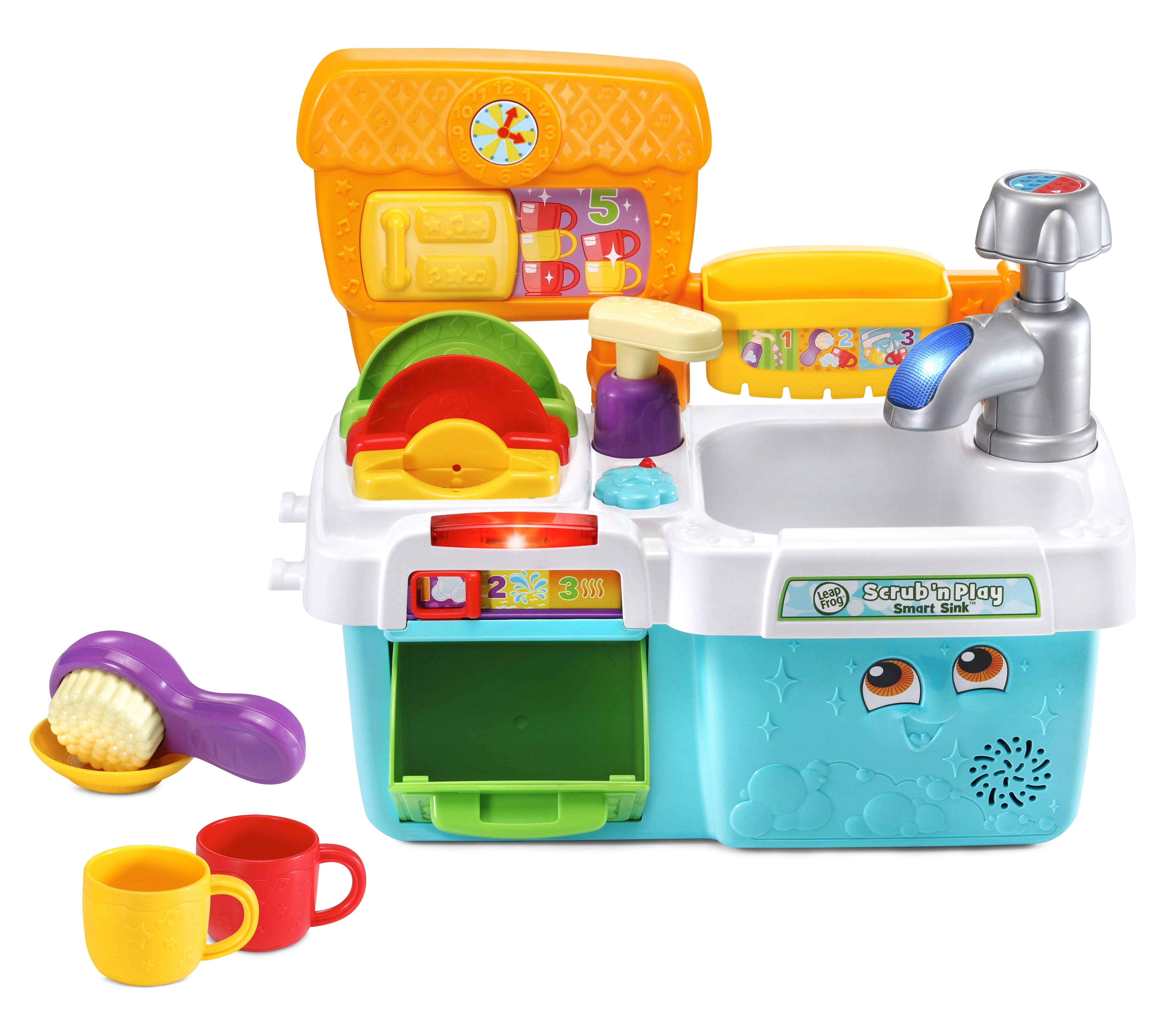 LeapFrog Scrub 'n Play Smart Sink, Electronic Role-Play Toy for Kids ...