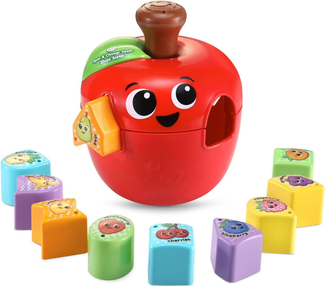 LeapFrog Spin and Change Apple Shape Sorter Color: Multicolor Exclusive ...