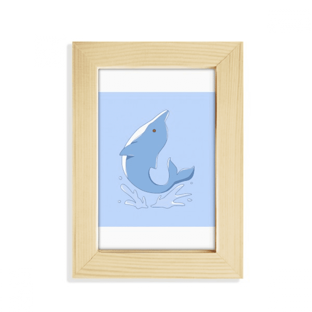 Leaping Dolphin Spray Dexterity Desktop Display Photo Frame Picture Art ...