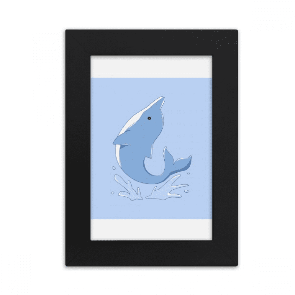 Leaping Dolphin Spray Dexterity Desktop Photo Frame Picture Display Art ...