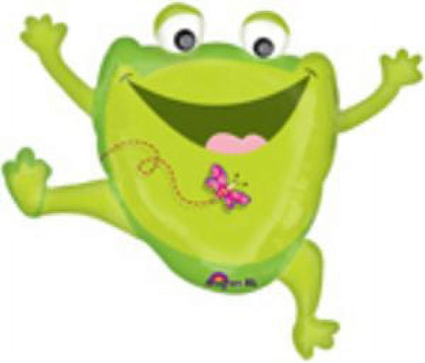 30" JUMPING FROG Balloon Large Shape Foil Mylar Balloon Party Supplies ...