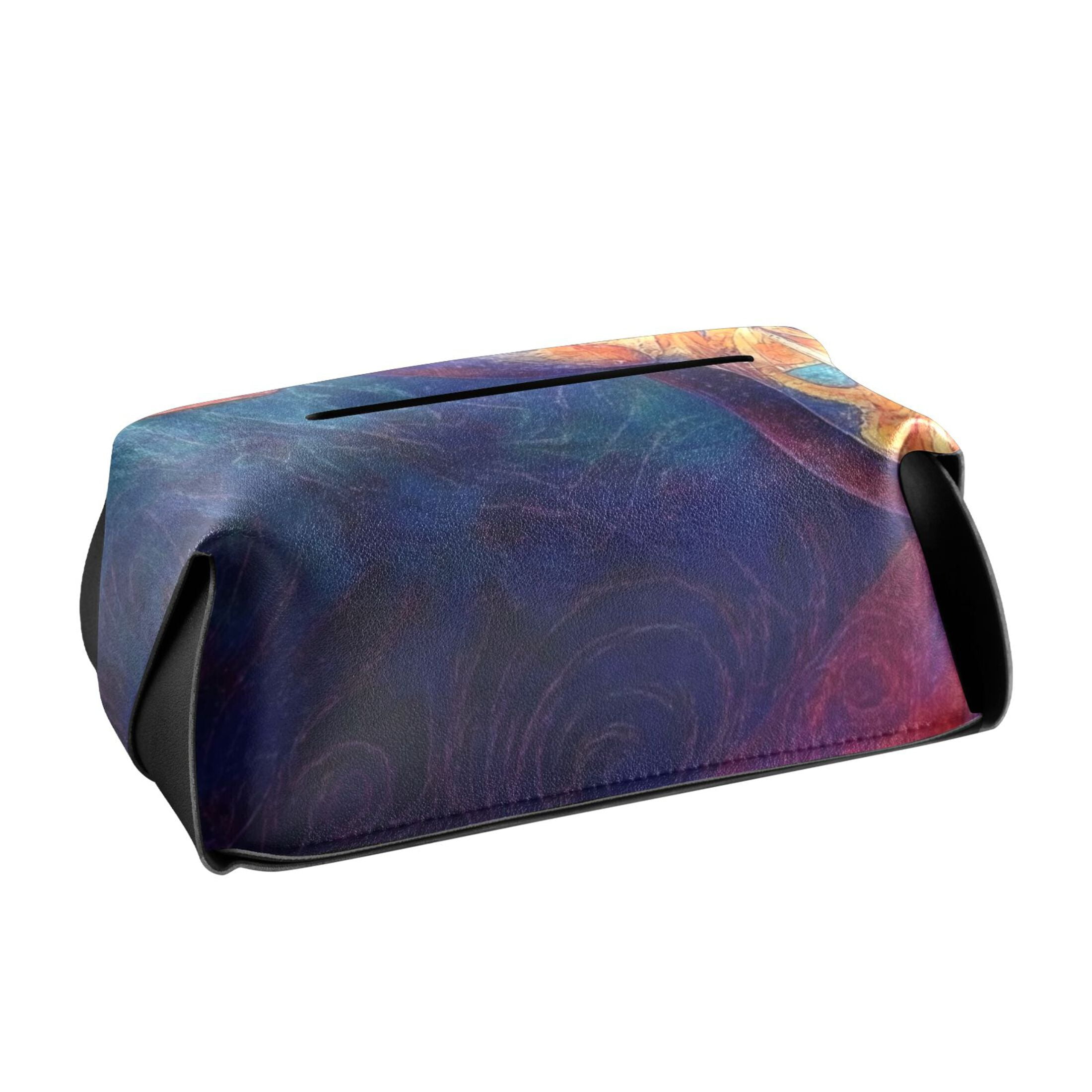 Leaping Lion Tissue Box Cover Leather Square Rectangle Tissue Box ...