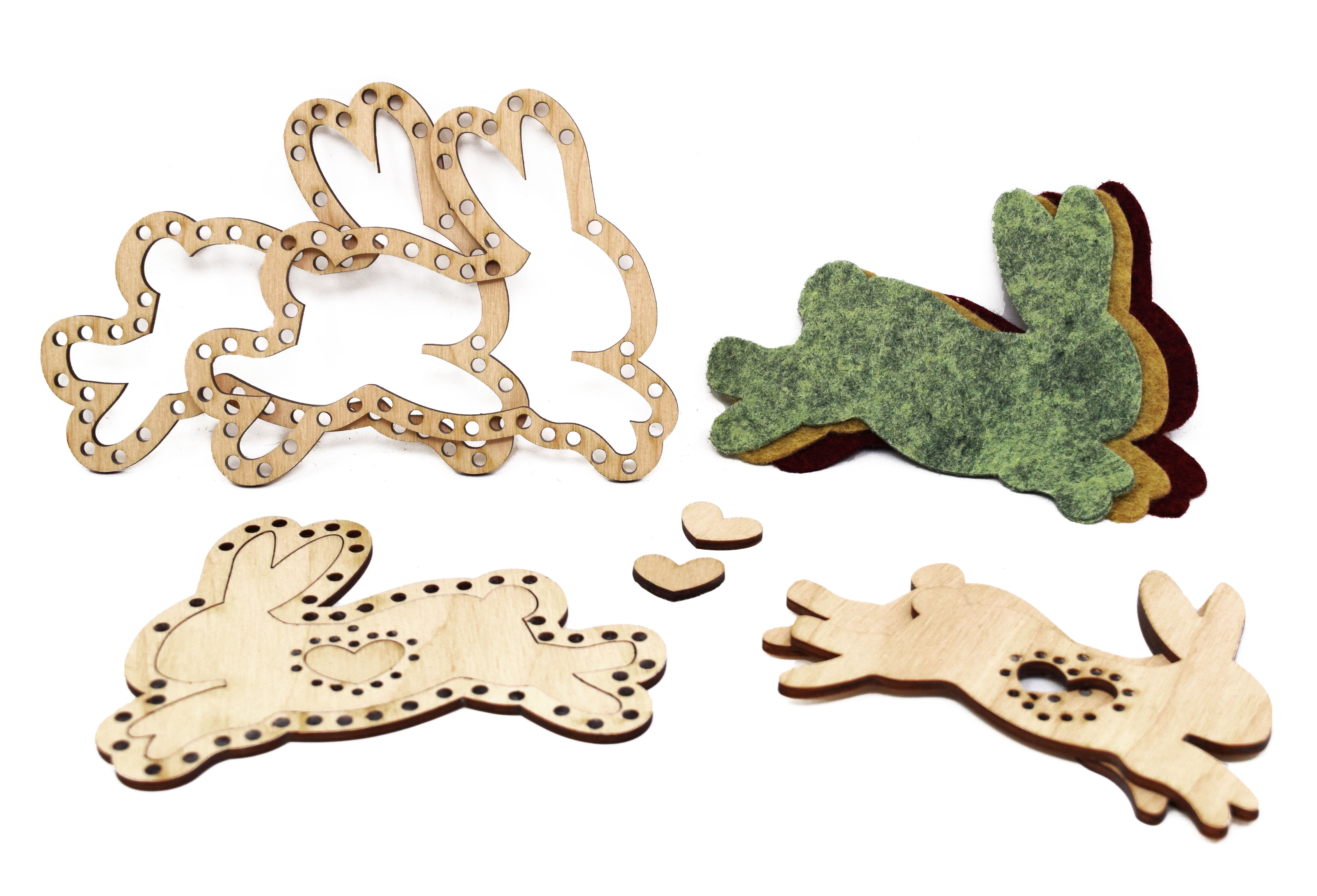 Leaping Rabbit - DIY Weaving loom Set - 3.6 x 4.5 inch ornament mini ...