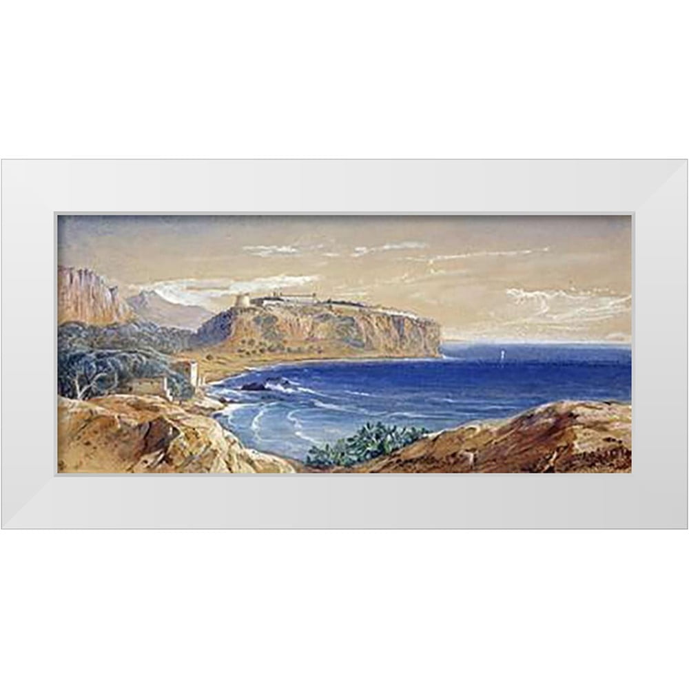 Lear, Edward 18x10 White Modern Wood Framed Museum Art Print Titled ...