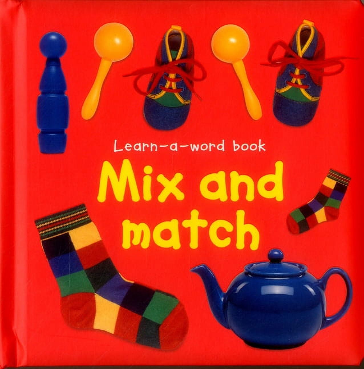 Learn-A-Word Book: Mix and Match (Board book) - Walmart.com