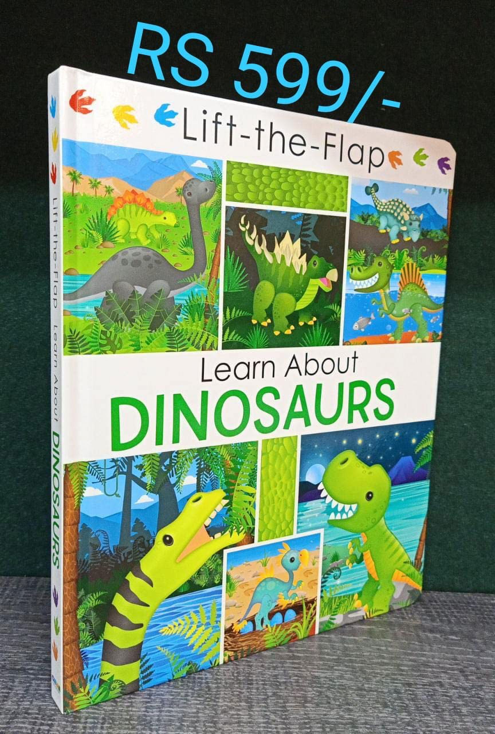 Learn About Dinosaurs - Lift the Flap Activity Kids Books - Childrens ...