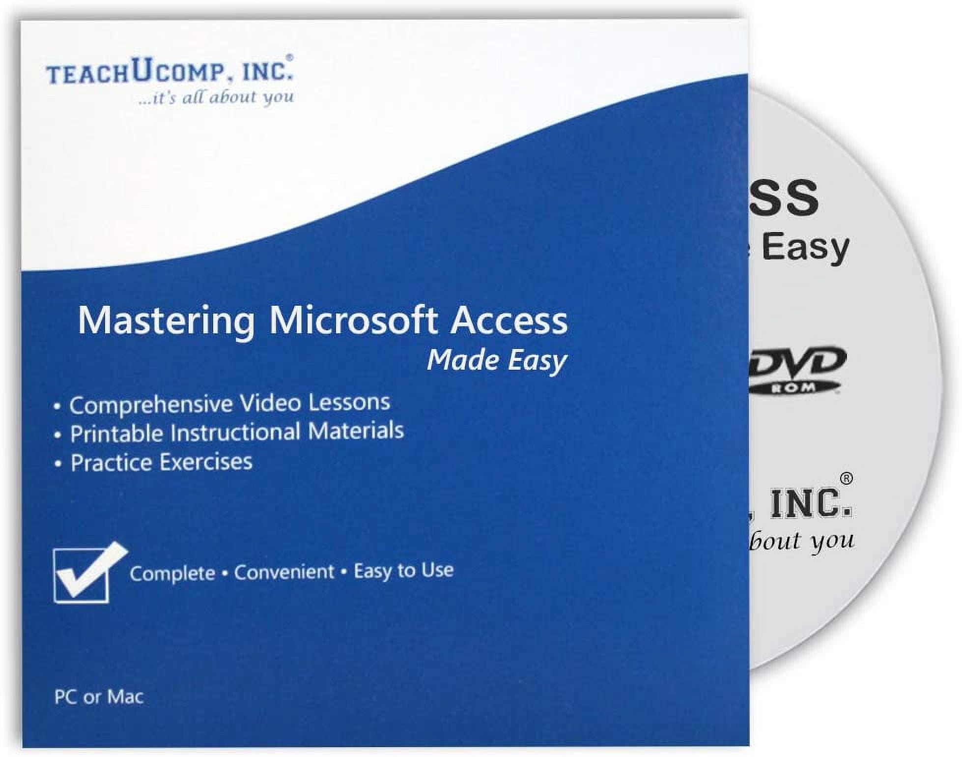 Learn Access 2013 DVD-ROM Training Video Tutorial Course: a Software Reference How-To Guide for ...
