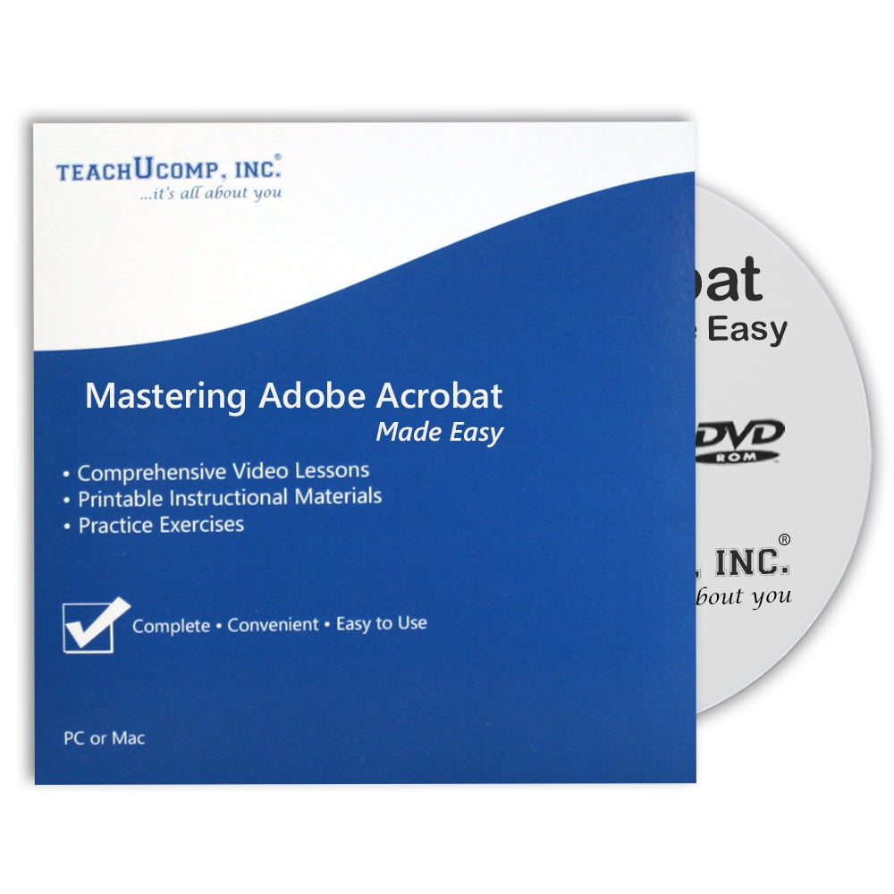 Learn Acrobat Pro DC DVD-ROM Training Video Tutorial Course: a Software ...