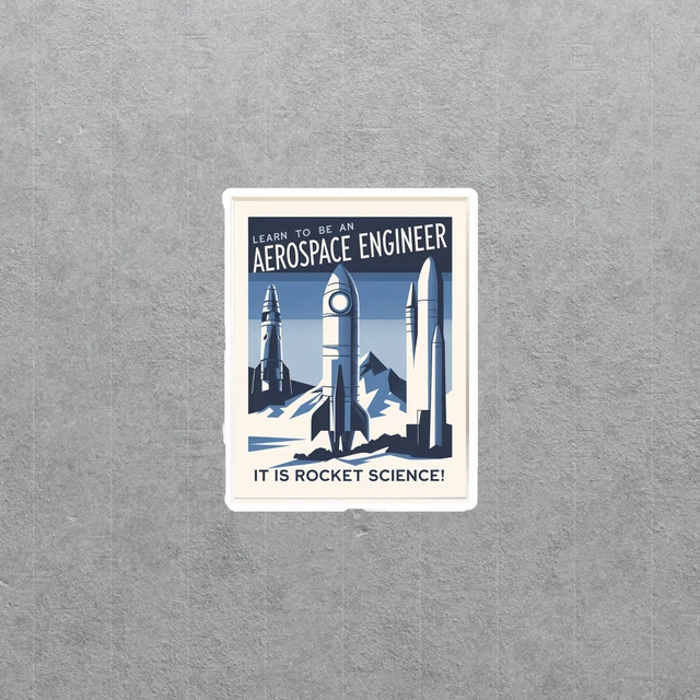 Learn To Be An Aerospace Engineer - It Is Rocket Science Stickerphone ...