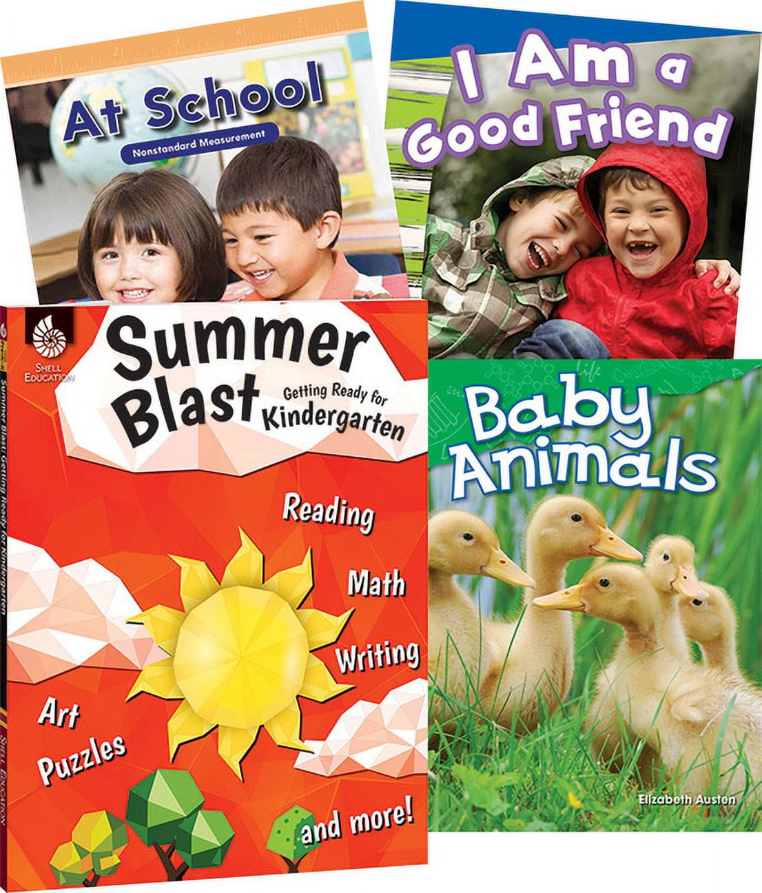 Learn-At-Home: Learn-At-Home Kindergarten 4-Book Set (Other) - Walmart.com