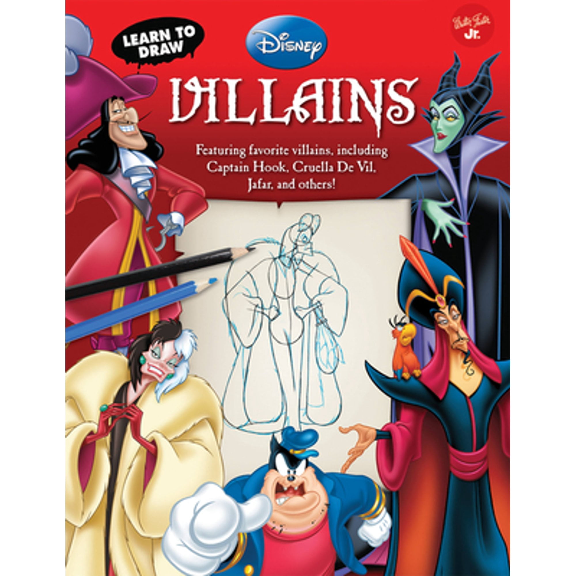 Pre-Owned Learn to Draw Disney's Villains: Featuring Favorite Villains ...