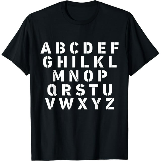 Learn English Alphabet ABC 26 letters Baby Girl Boy Teacher NEW T-Shirt ...