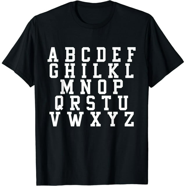 Learn English Alphabet ABC 26 letters Baby Girl Boy Teacher T-Shirt ...