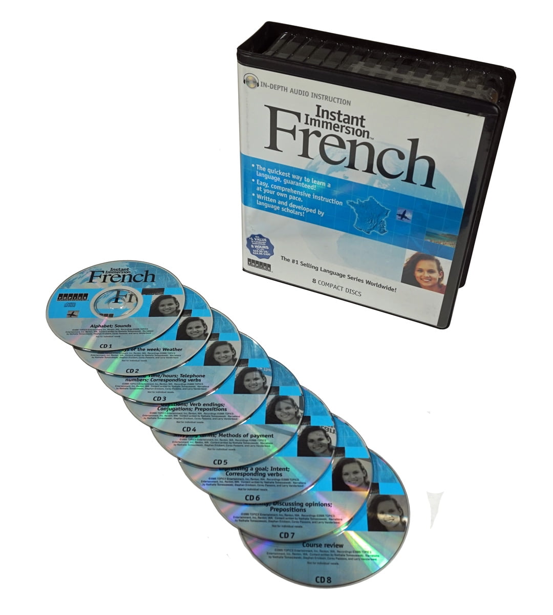 Learn How to Speak French Language - Instant Immersion 8 Audio CD Set ...