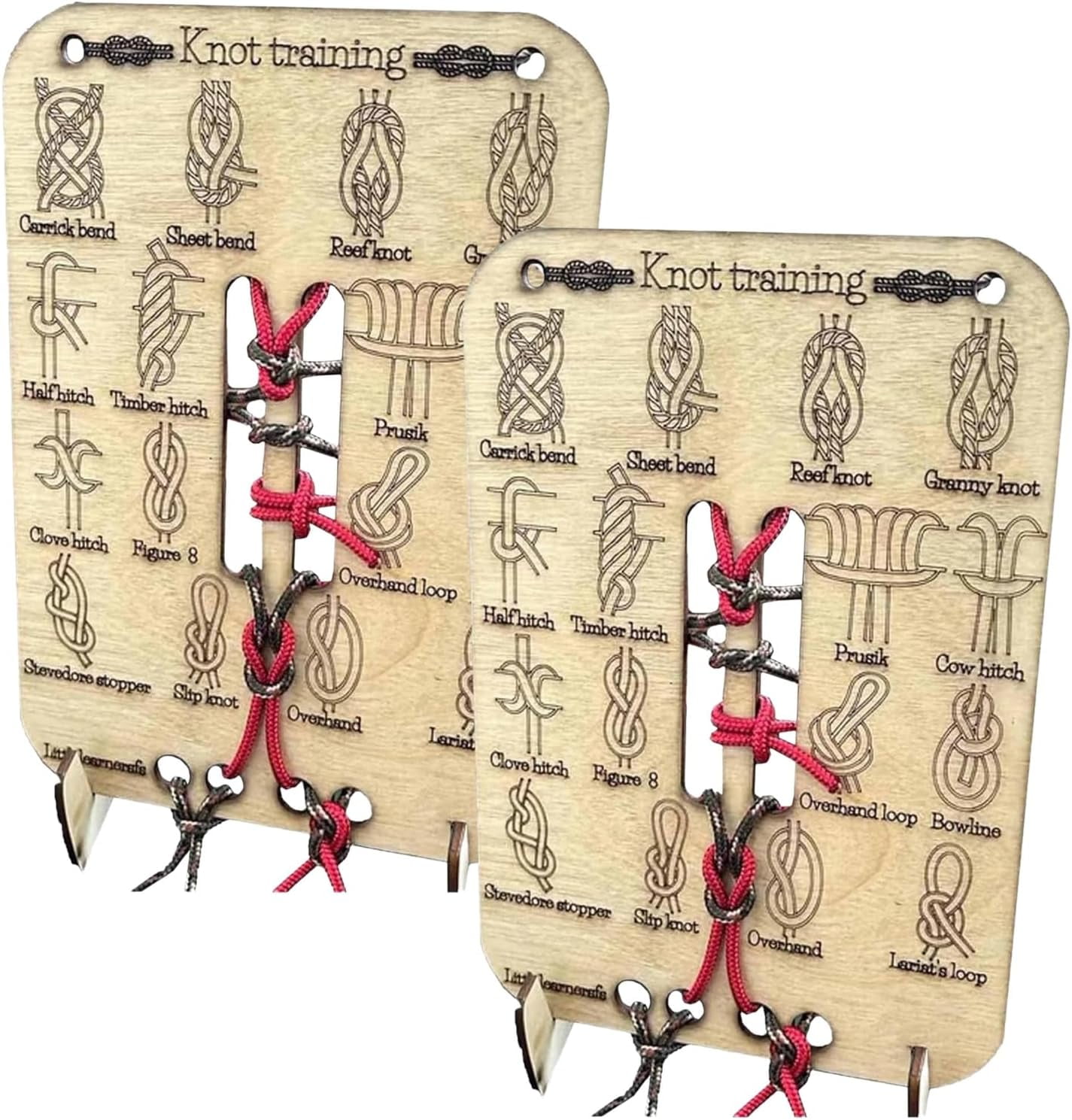 Learn Knot Training Board - 16 Popular Knots, Portable Paracord Knot ...