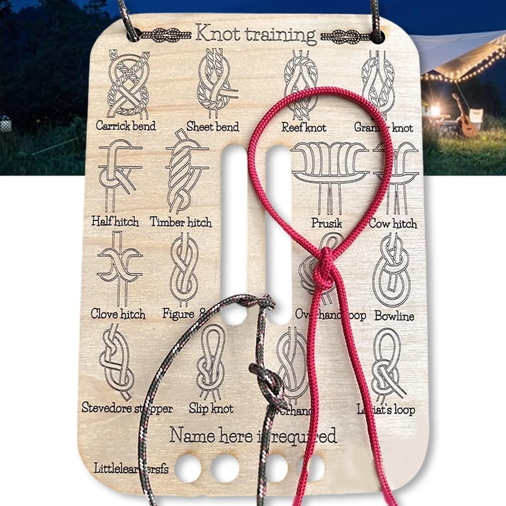 Learn Knot Training Board, DIY Hands-On Tie Knot Tying Board Kit Gift ...