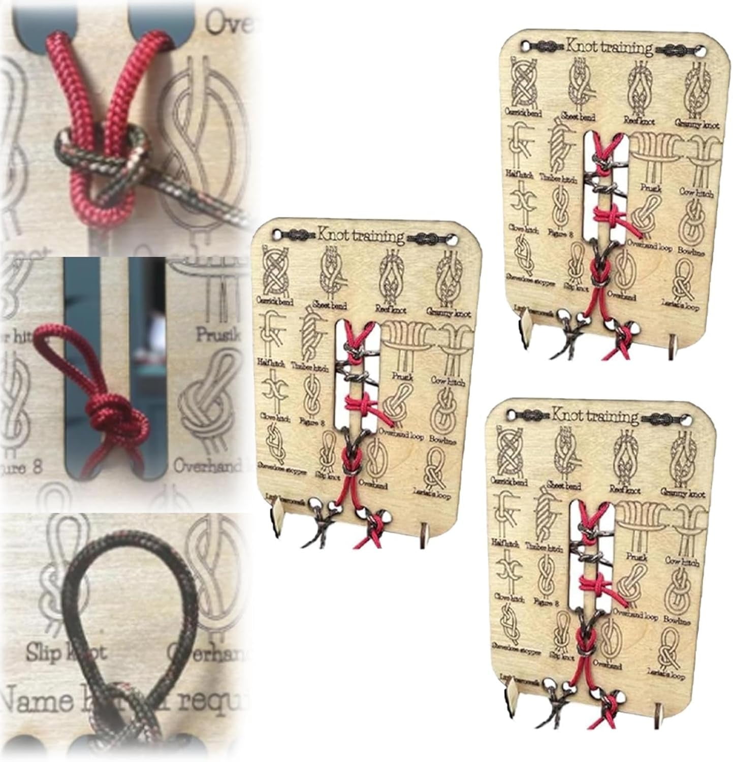 Learn Knot Training Board, Hands-On Training Board, Knot Tying Practice ...