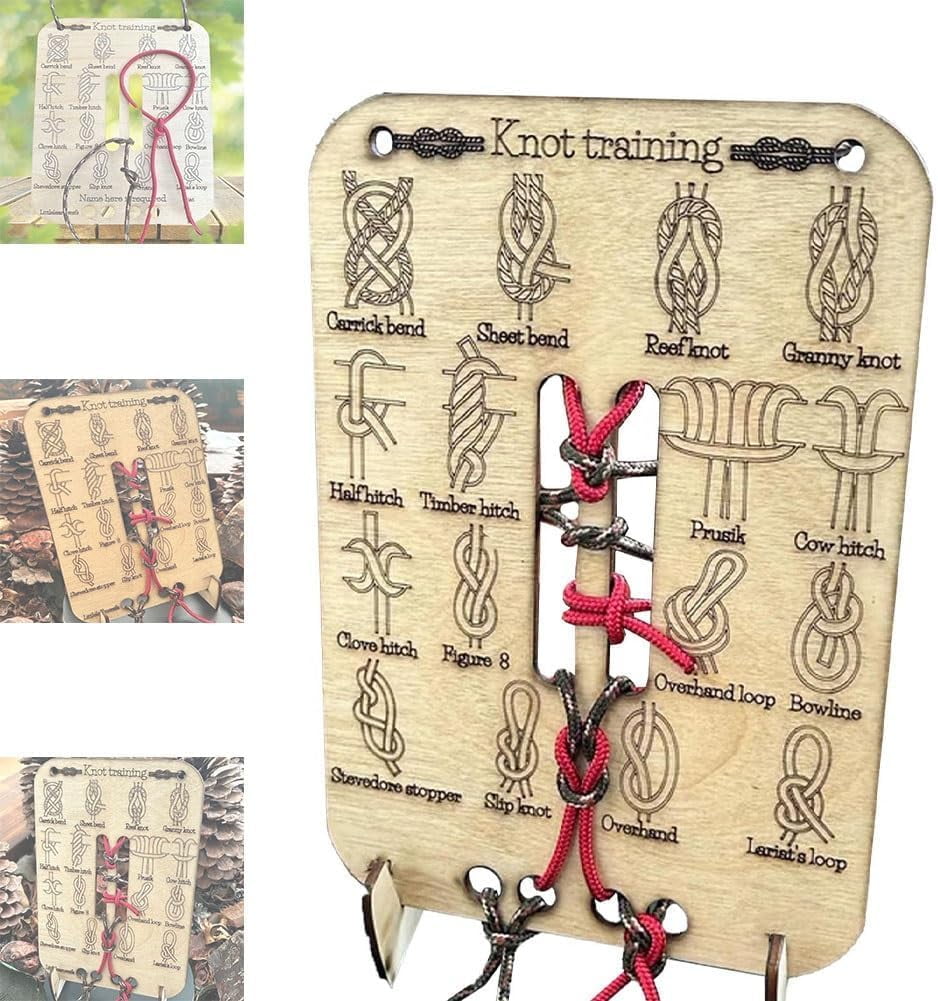 Learn Knot Training Board, Hands-On Training Board, Learn to Tie Reef ...