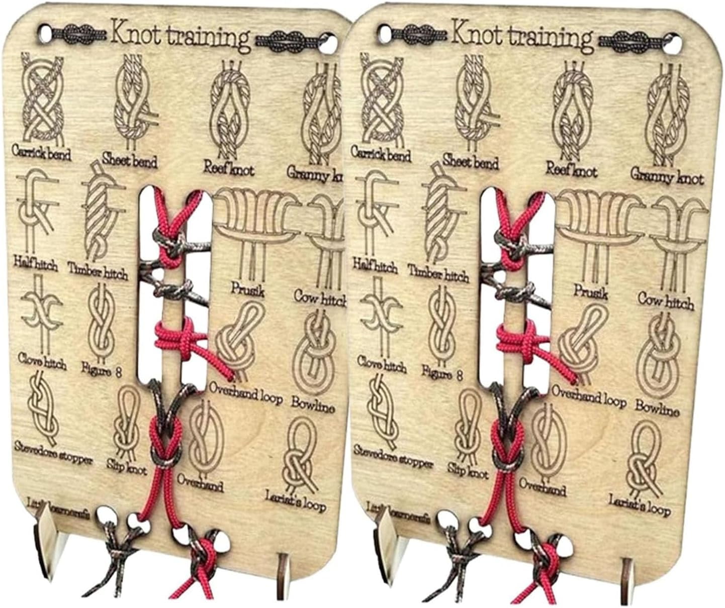 Learn Knot Training Board, Knot Tying Practice Board Kit, Hands on ...