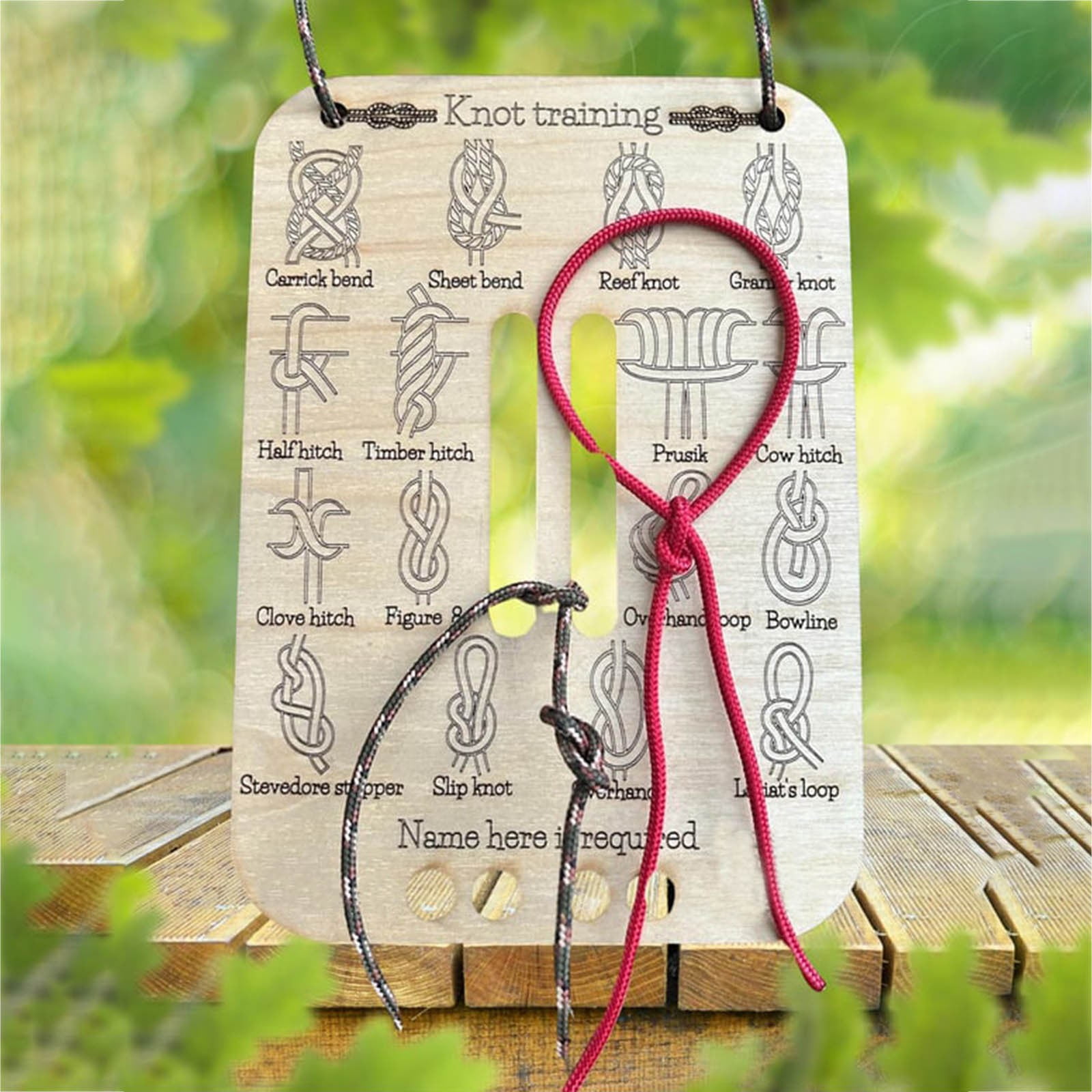 Learn Knot Training Board Knot Tying Practice Board Kit Hands On ...