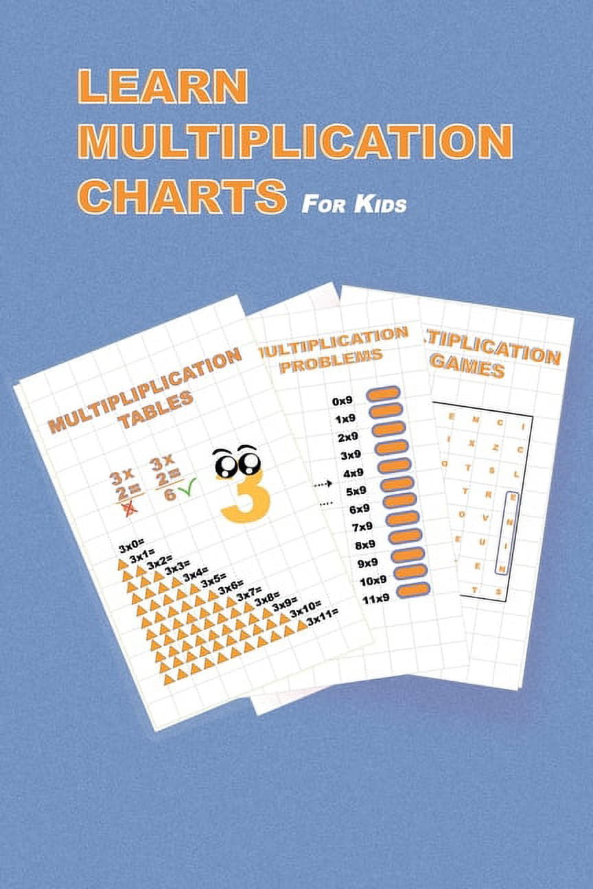 Learn Multiplication Charts: for Kids. With Answer Key, (Paperback ...